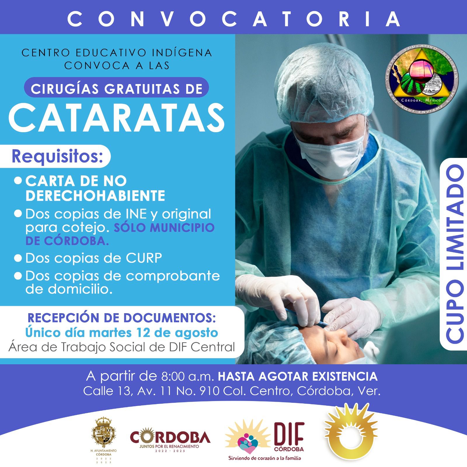 Invita DIF y Centro Educativo Indígena a las cirugías gratuitas de cataratas - En Conexión